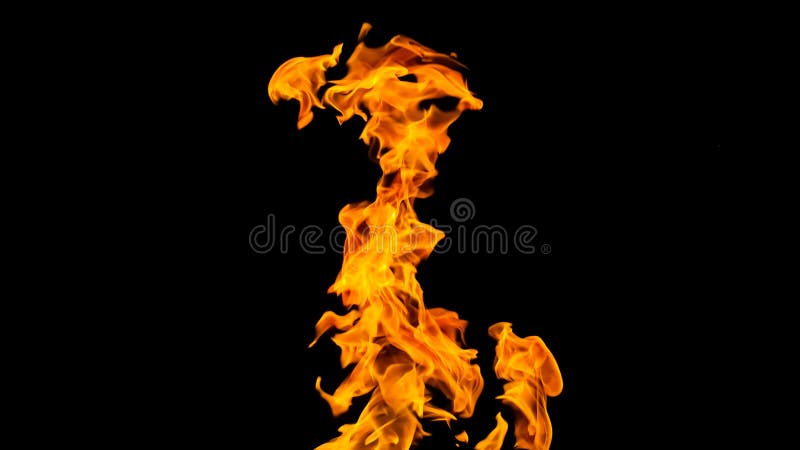 Fire Flames On Black Background. Fire On Black Background Isolated ...
