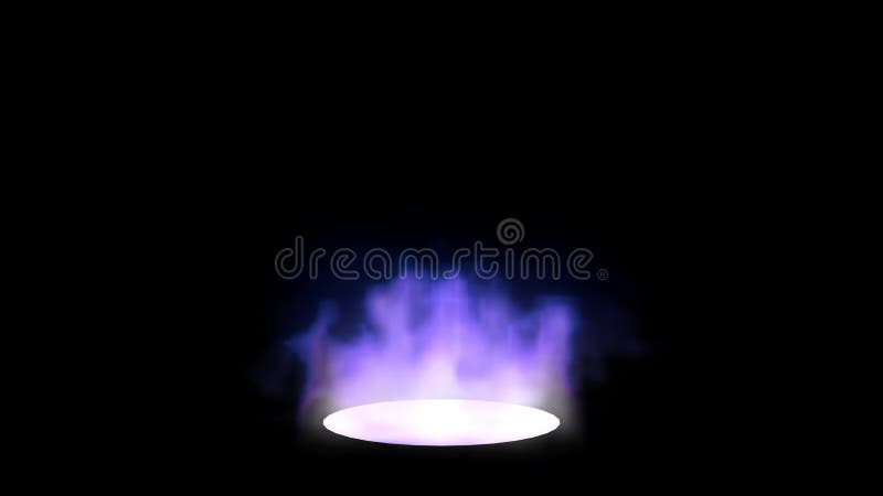 Fire and Flames on Black Background. a Fire Pit, Burning Gas or ...