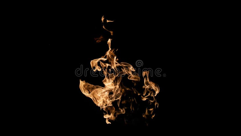 Fire Flames on Black Background. Fire on Black Background Isolated ...