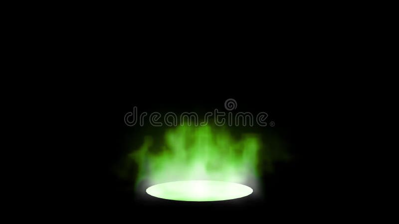 Fire and Flames on Black Background. a Fire Pit, Burning Gas or ...