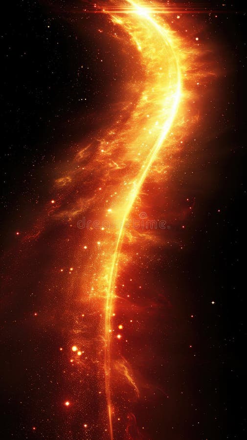Fire Flames on Black Background, Vertical Wallpaper Stock Photo - Image ...