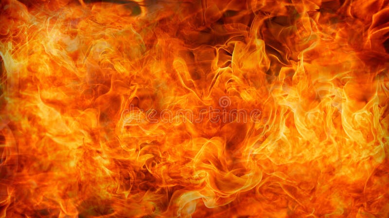 Fire and Flames with a Burning Dark Red-orange Background. Fire and ...