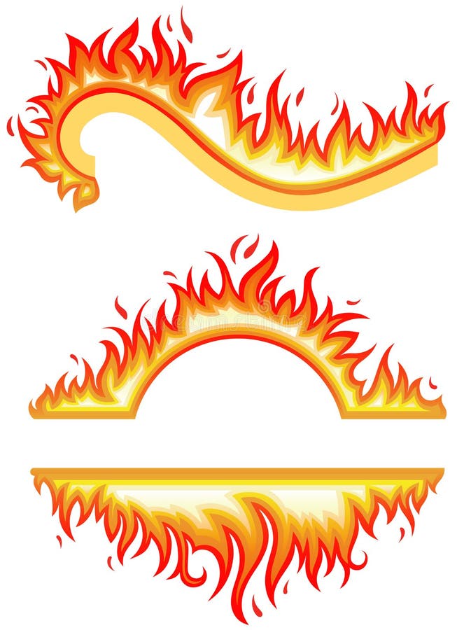 Flames-Vector stock vector. Illustration of vector, canvas - 4177500