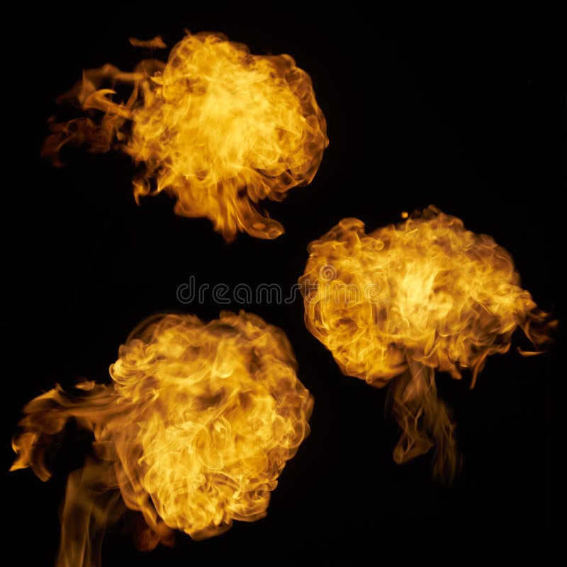 Different fire flames set stock photo. Image of energy - 102870286