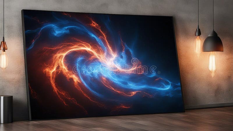 Fire and Flames a Cosmic Dance of Forces, Where the Fire and Ice Plasma ...