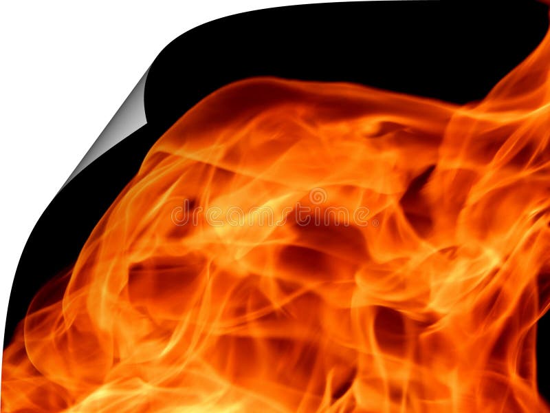 Fire Flames Fire with Curved Edges Stock Image - Image of curved ...