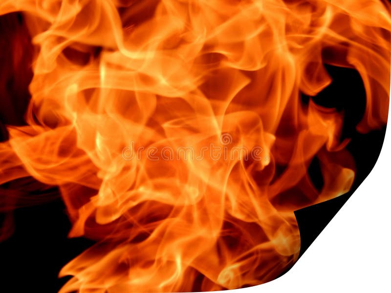 Fire Flames Fire with Curved Edges Stock Photo - Image of campfire ...