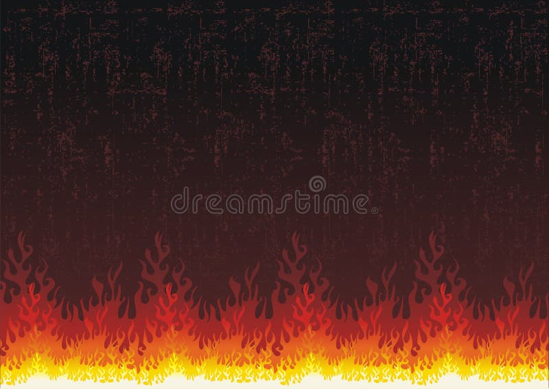 Red Fire Grunge Background