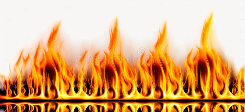 Fire flames illustration stock illustration. Illustration of fireplace ...