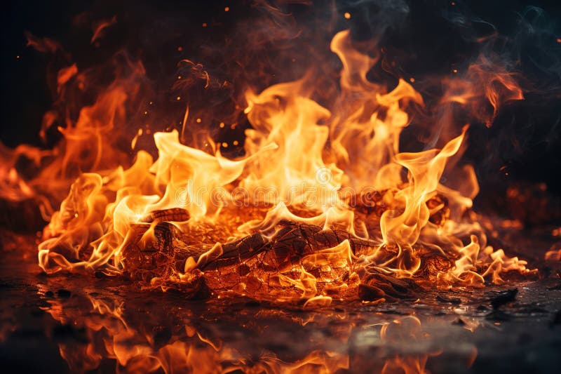 Fire, Flames Isolated. Design Element Stock Illustration - Illustration ...