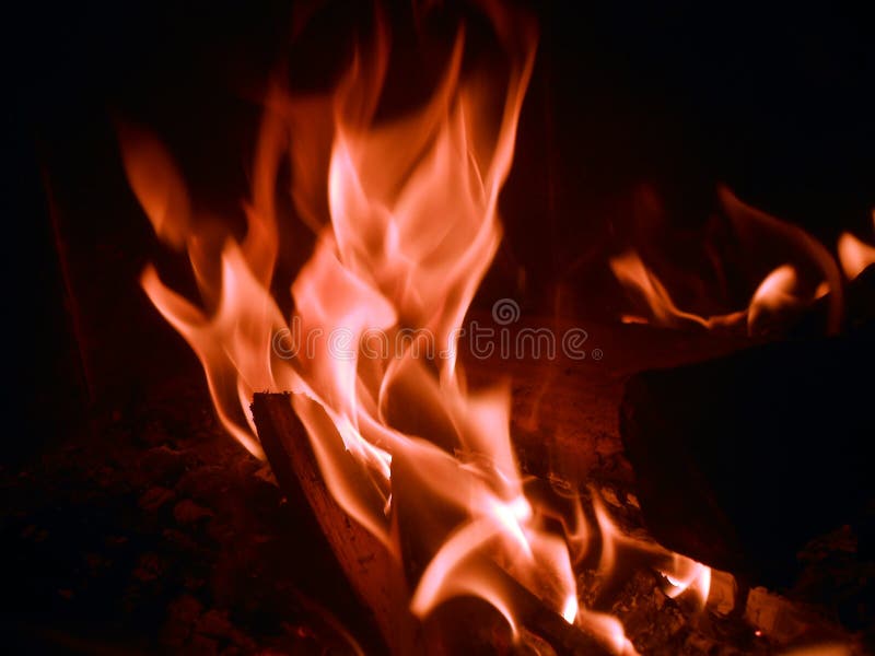 Fire stock image. Image of bright, isolated, dark, warm - 130914411