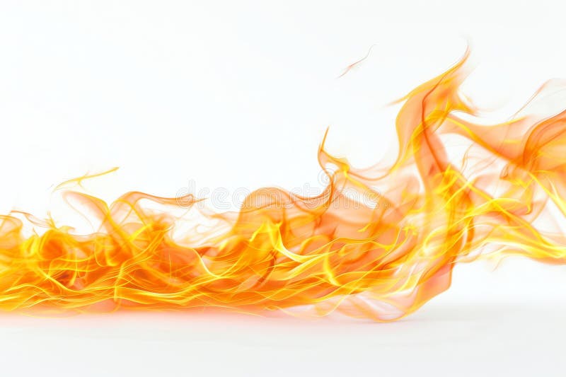 Orange Smoke Explosion on White Background Stock Photo - Image of white ...