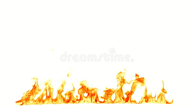 Fire Flames Isolated on White Stock Photo - Image of flammable, heat ...