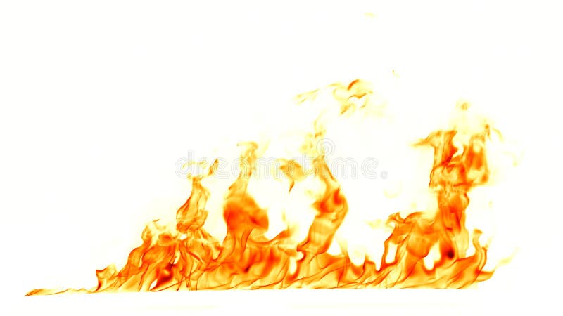 Fire Flames Isolated on White Stock Photo - Image of hell, flames ...