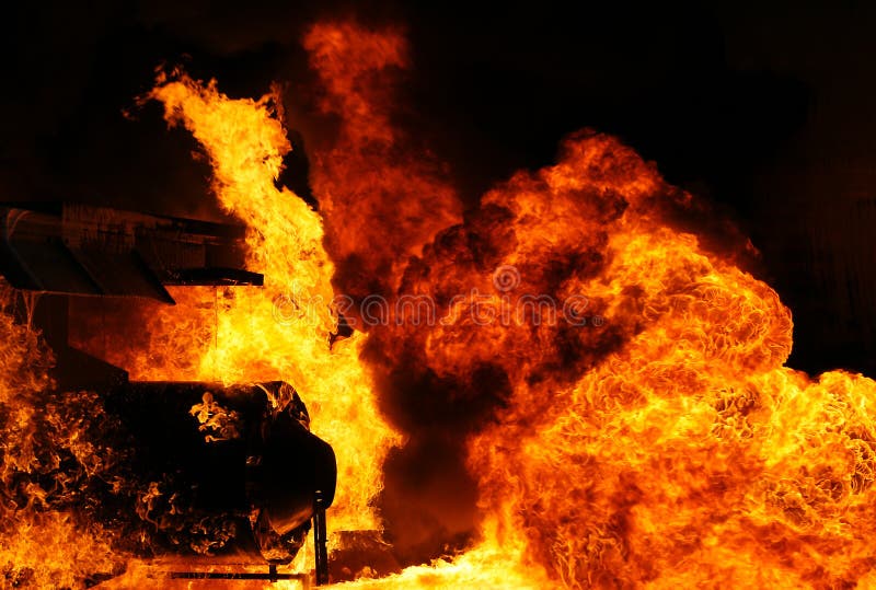 Fire and Flames Aircraft Engine Fire Stock Image - Image of aircraft ...
