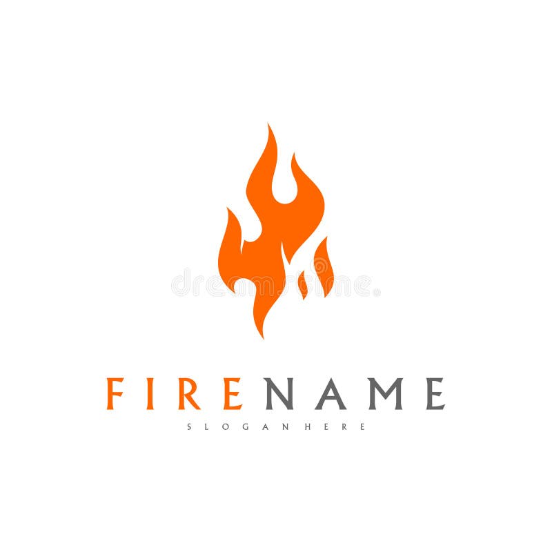 Fire Flames, Set of Fire Logo Design Inspiration Vector Icons Stock ...