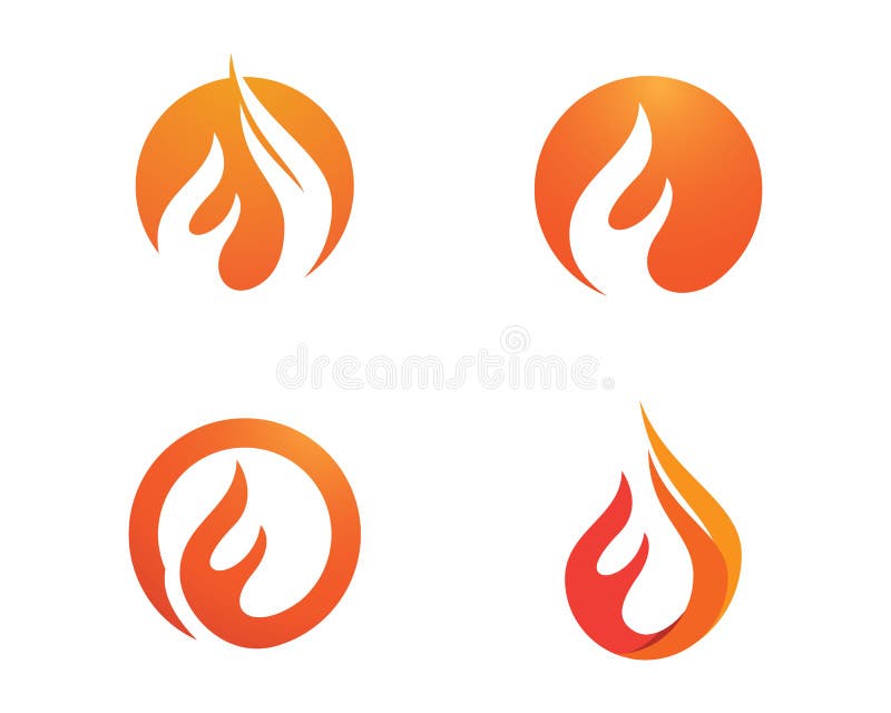 Fire Flame Logo, Modern Flames Collection Logotype Symbol Icon Design ...