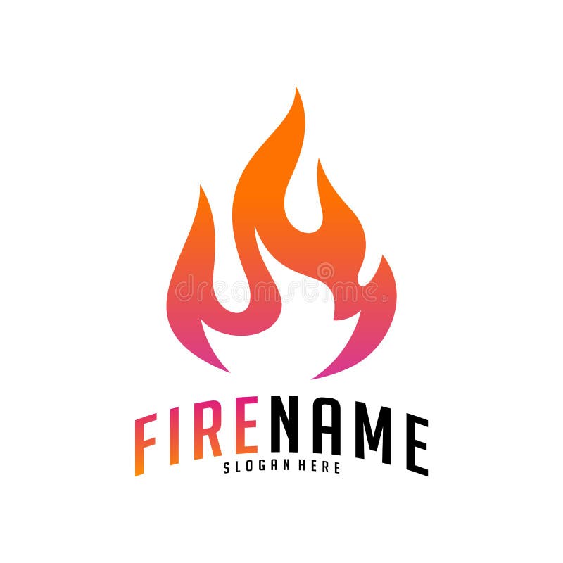 Fire Flames Logo Vector. Logo Design Inspiration Vector Icons Stock ...