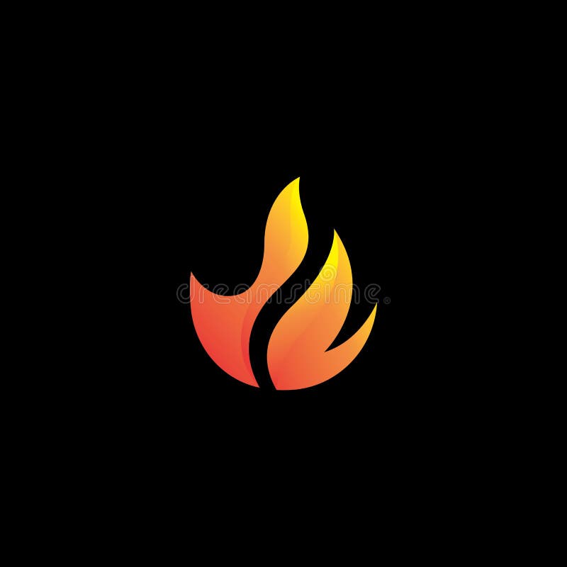 Fire Flames, Logo Vector Icons Stock Vector - Illustration of ...