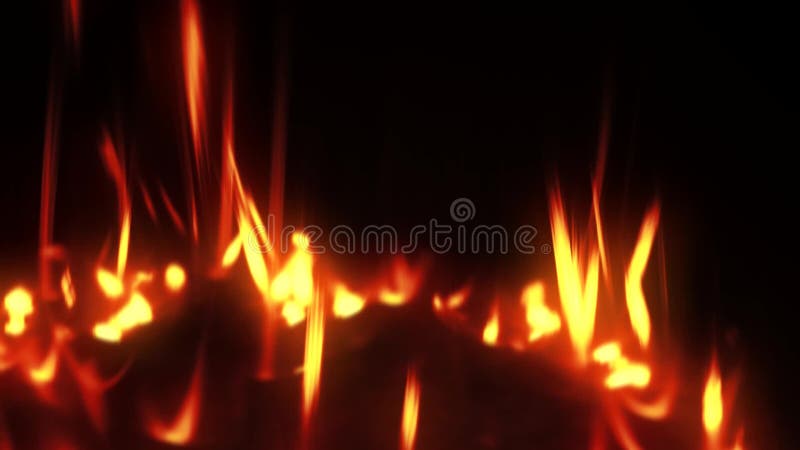 The Flames are Bright Orange and Yellow, and the Fire Pit is Filled ...