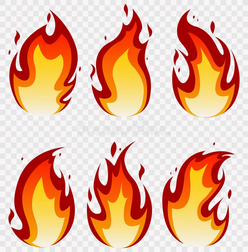 Fire Flames Se stock vector. Illustration of fireball - 169381252