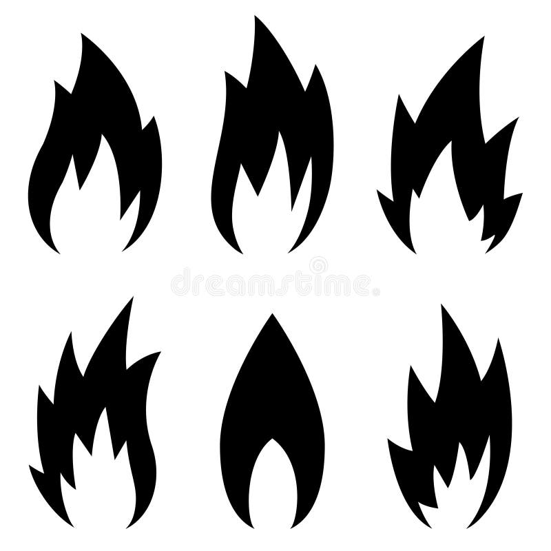 Black White Flames Stock Illustrations – 5,577 Black White Flames Stock ...