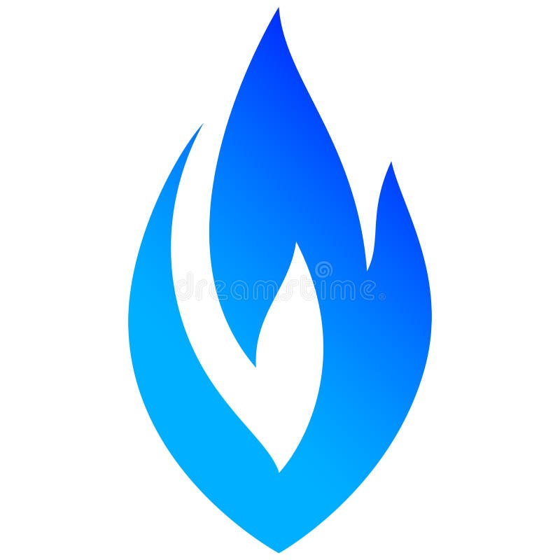 Fire Flames, Set Blue Icons Stock Vector - Illustration of symbols ...