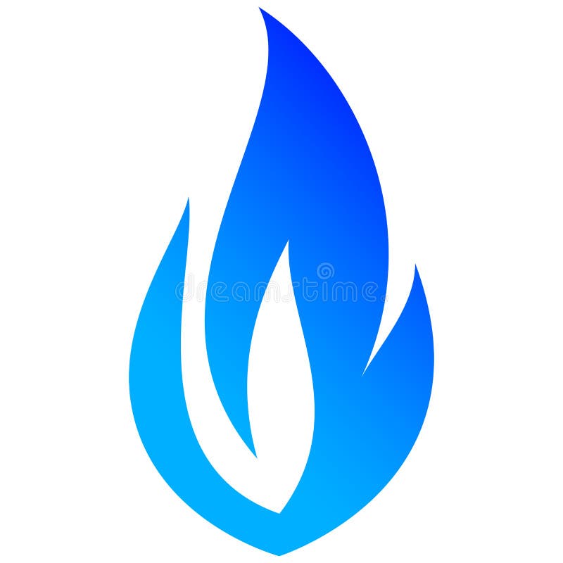 Fire Flames, Set Blue Icons Stock Vector - Illustration of wildfire ...