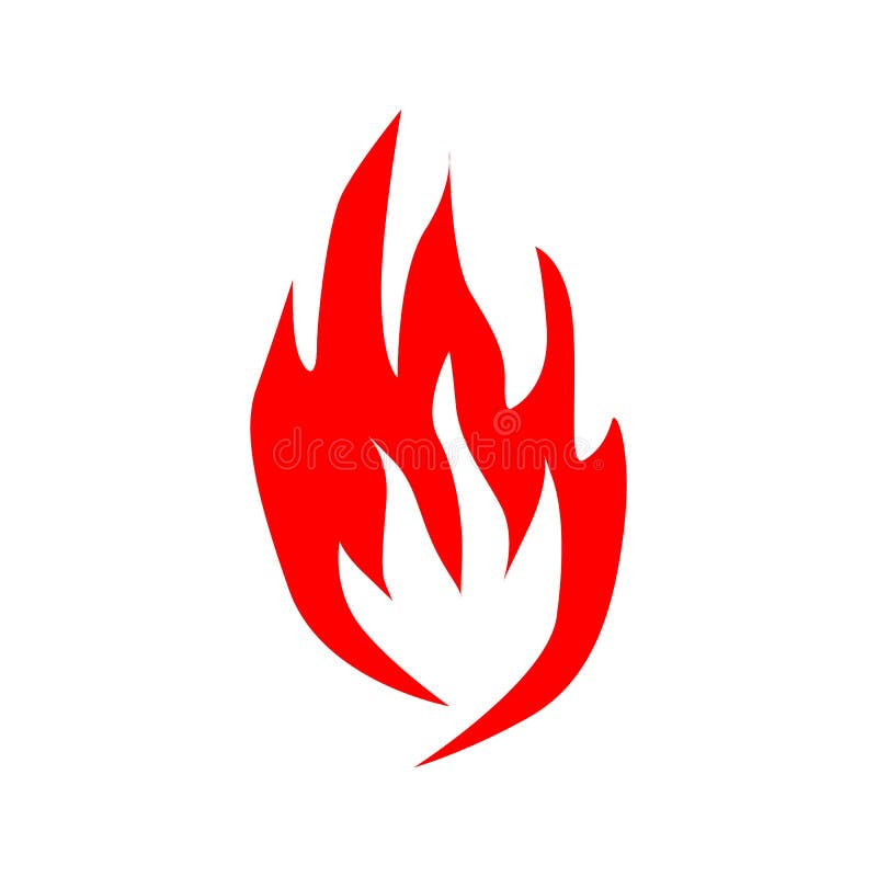 Fire flames silhouette stock vector. Illustration of bonfire - 79711865