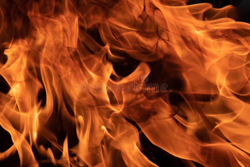 Fire flames and the smoke stock image. Image of combustion - 171808555