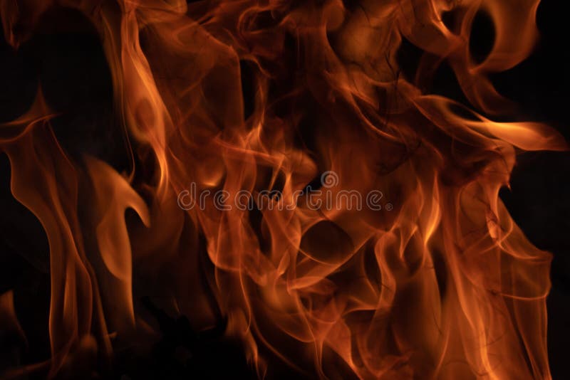 Fire flames and the smoke stock photo. Image of combustion - 171809350