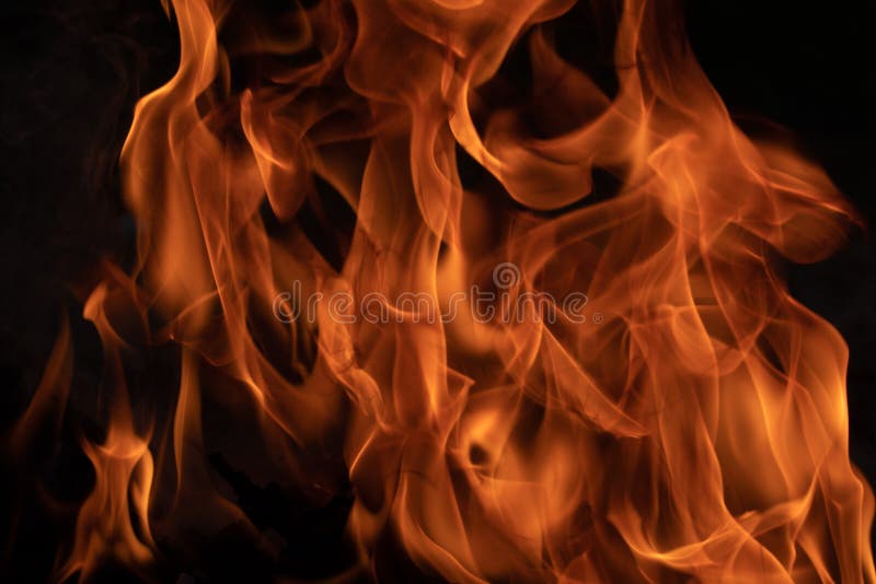 Fire flames and the smoke stock photo. Image of orange - 171809386