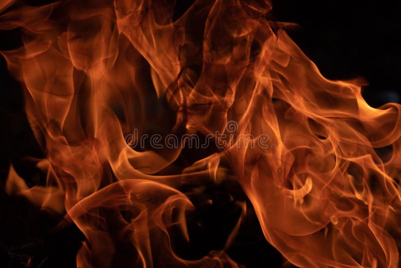Fire flames and the smoke stock photo. Image of burn - 171808706