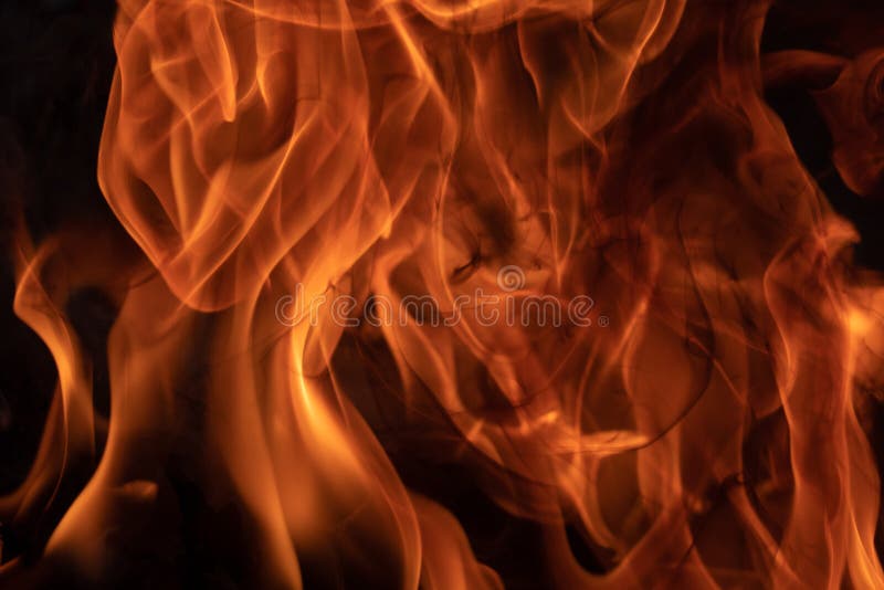 Fire flames and the smoke stock image. Image of smoke - 171809155