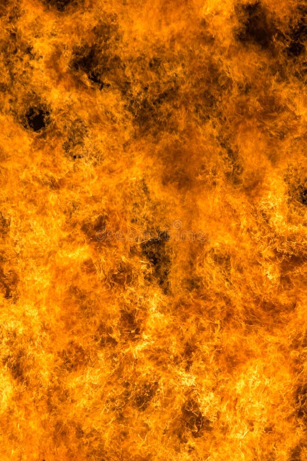 Fire Flames with Sparks and Ember on Black Background Stock Image ...