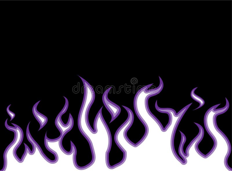 Fire Flames Style Carton Violet Stock Vector - Illustration of ...