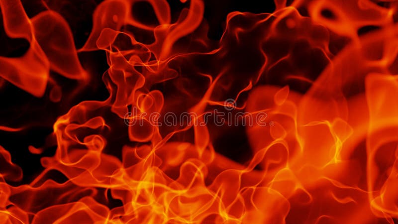 Fire Flames Texture Background, Realistic Abstract Orange Flames ...
