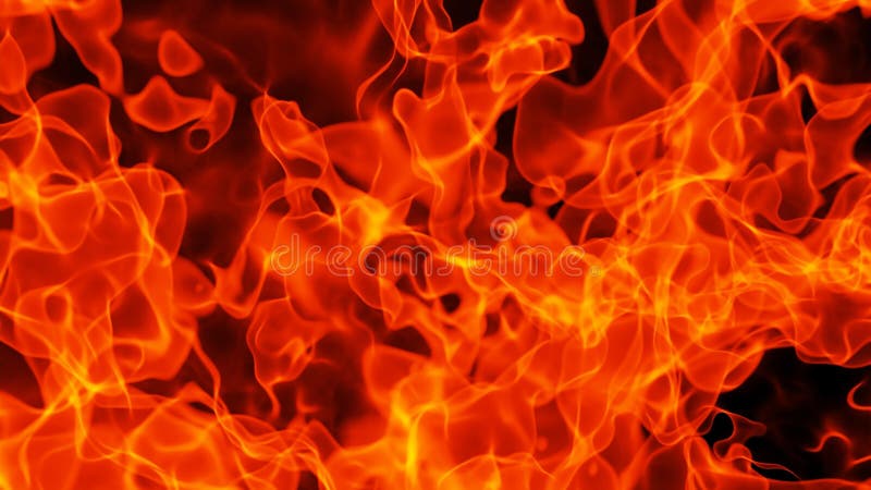 Fire Flames Texture Background, Realistic Abstract Orange Flames ...