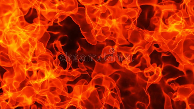 Fire Flames Texture Background, Realistic Abstract Orange Flames ...