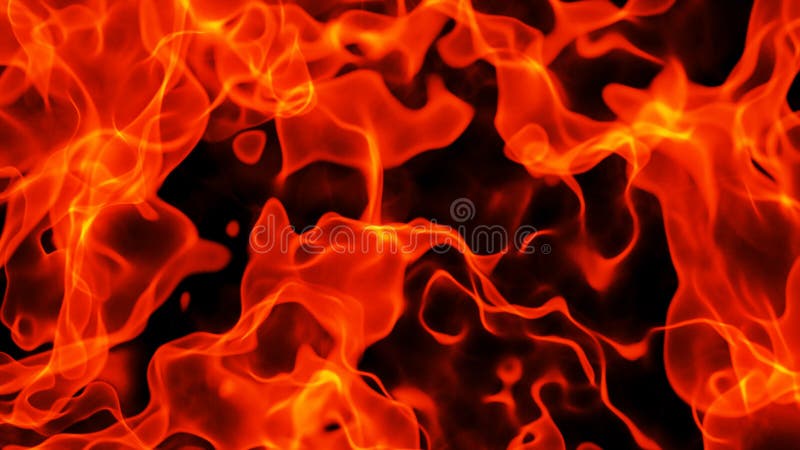 Fire Flames Texture Background, Realistic Abstract Orange Flames ...