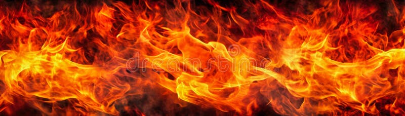 Fire Flames Texture for Banner Concepts Stock Illustration ...