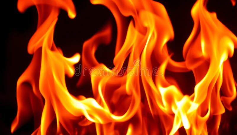 Fire Flames Texture, Burning Heat, Abstract Fire Background, Energy ...