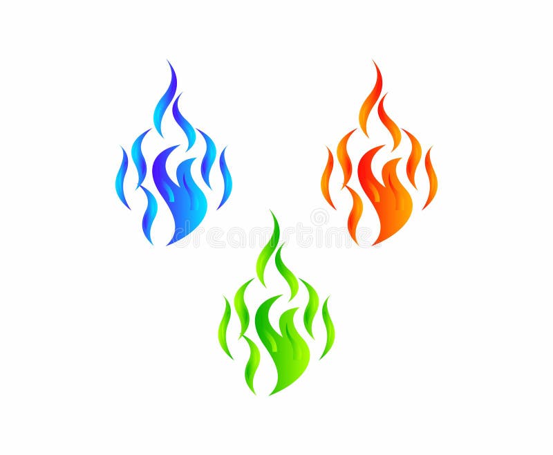 Fire flames stock vector. Illustration of alchemy, left - 87319720