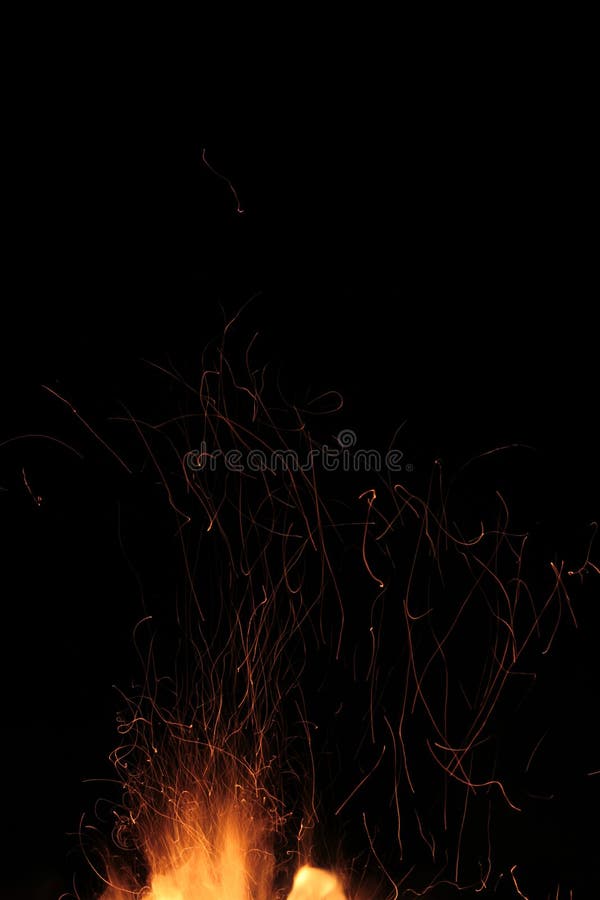 Fire Flames Track on a Black Background Stock Image - Image of abstract ...
