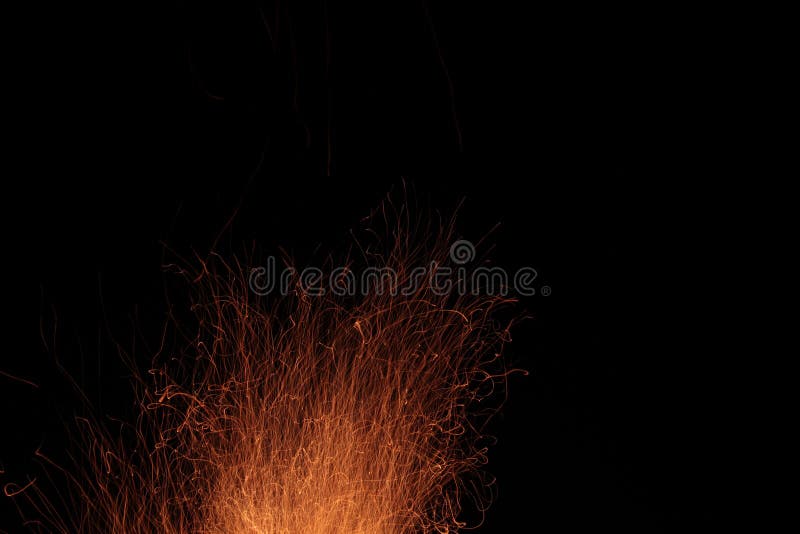 Fire Flames Track on a Black Background Stock Image - Image of fire ...