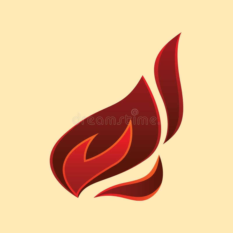 Fire Flames. Vector Illustration Decorative Design Stock Vector ...