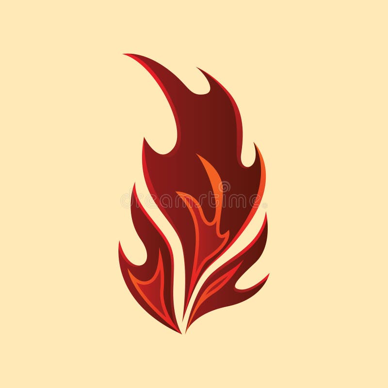 Fire Flames. Vector Illustration Decorative Design Stock Vector ...