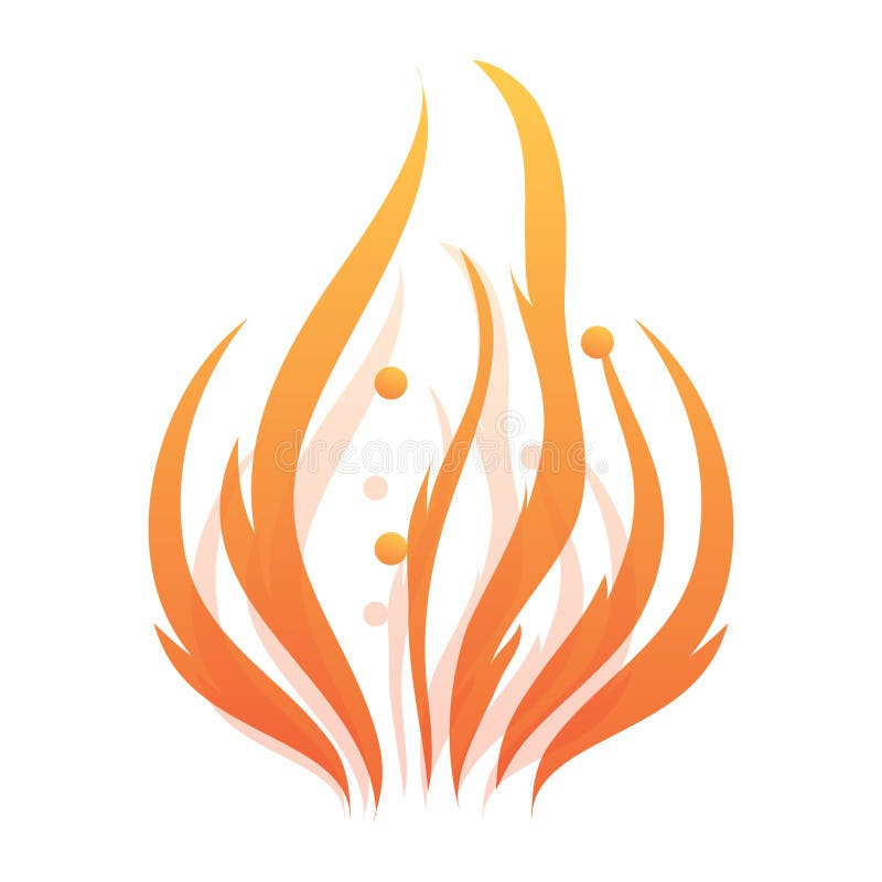 Fire Flames. Vector Illustration Decorative Design Stock Vector ...