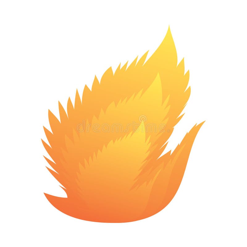 Fire Flames. Vector Illustration Decorative Design Stock Vector ...