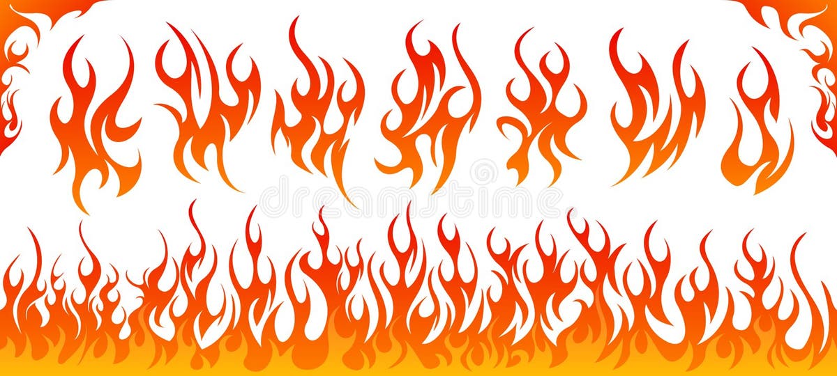 Orange Fire Flames Icon Set Stock Illustrations – 1,935 Orange Fire ...